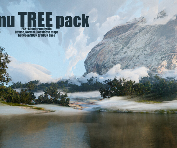 Artstation 3d Rimu Tree Pack Resources