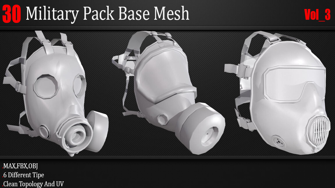 ArtStation - 30 Military Pack Base Mesh_Vol 03 ( Game Ready ) | Game Assets