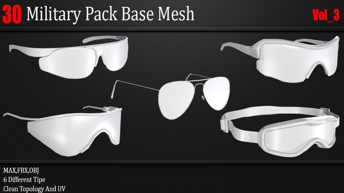 ArtStation - 30 Military Pack Base Mesh_Vol 03 ( Game Ready ) | Game Assets
