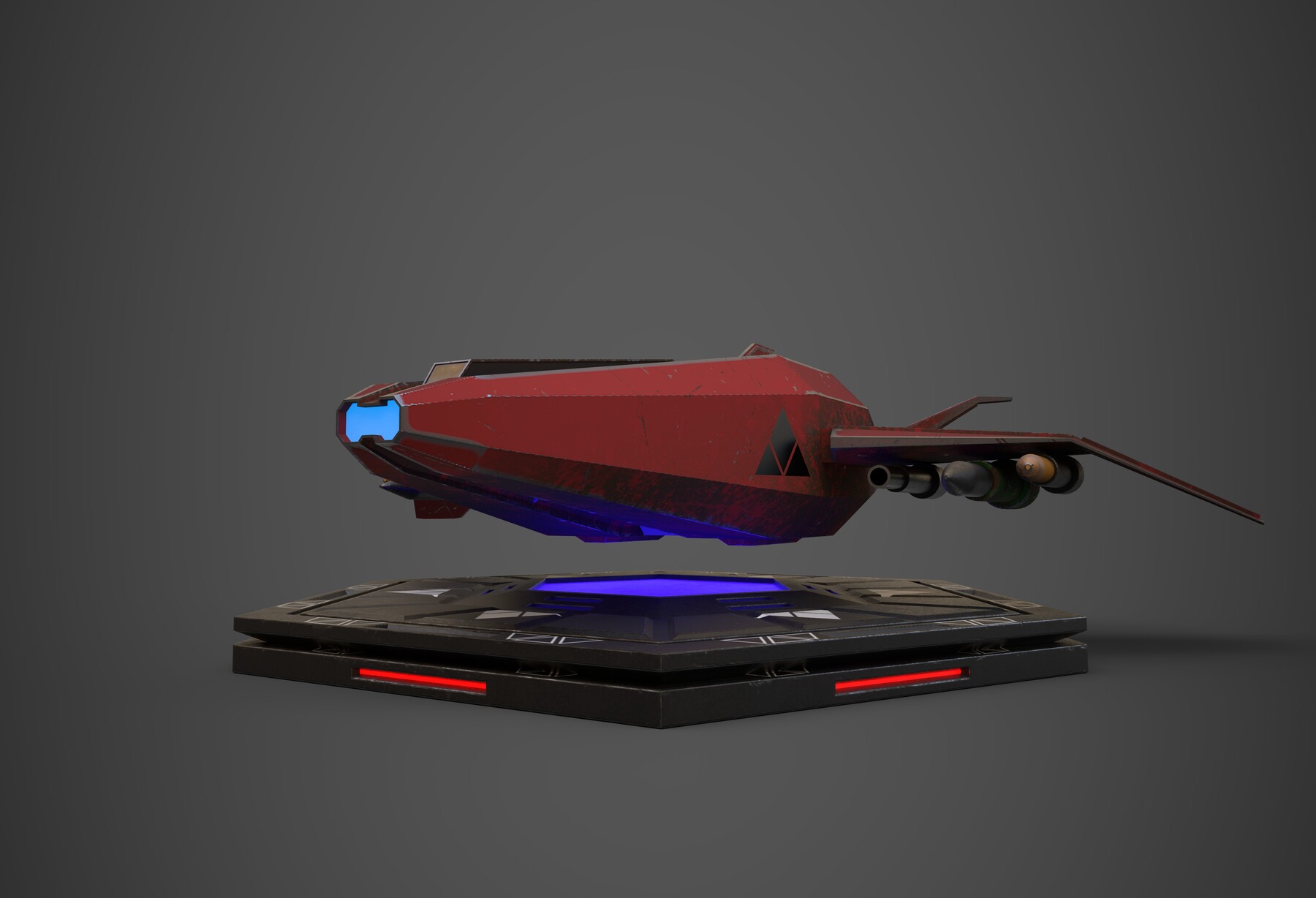 ArtStation - Sci-Fi Spaceship Plane | Game Assets