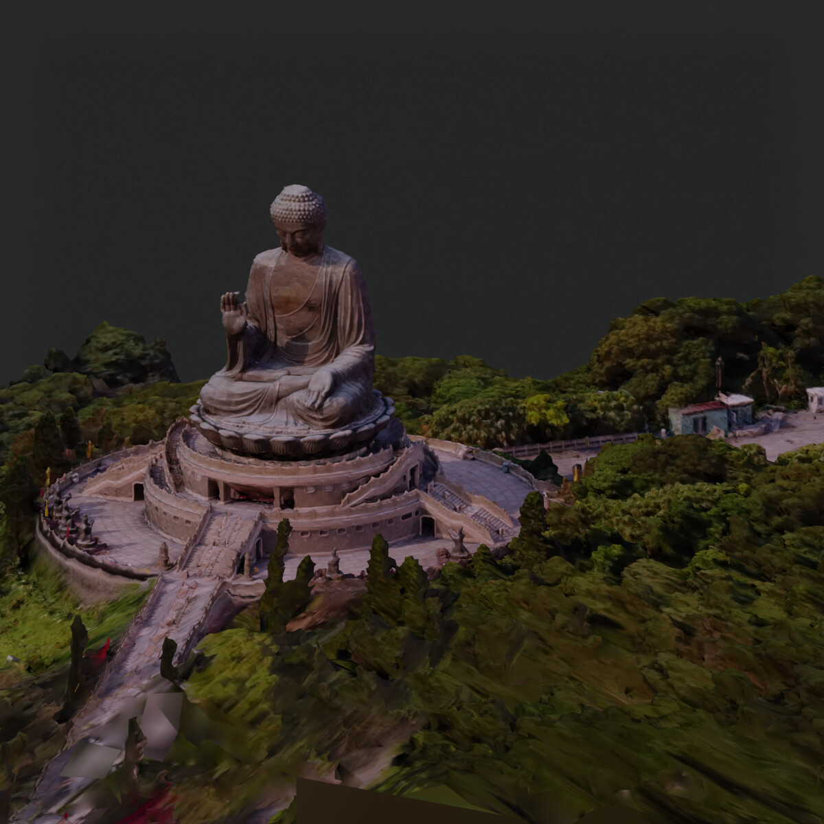 ArtStation - BUDDHA STATUE LOW POLY GAME READY | Game Assets