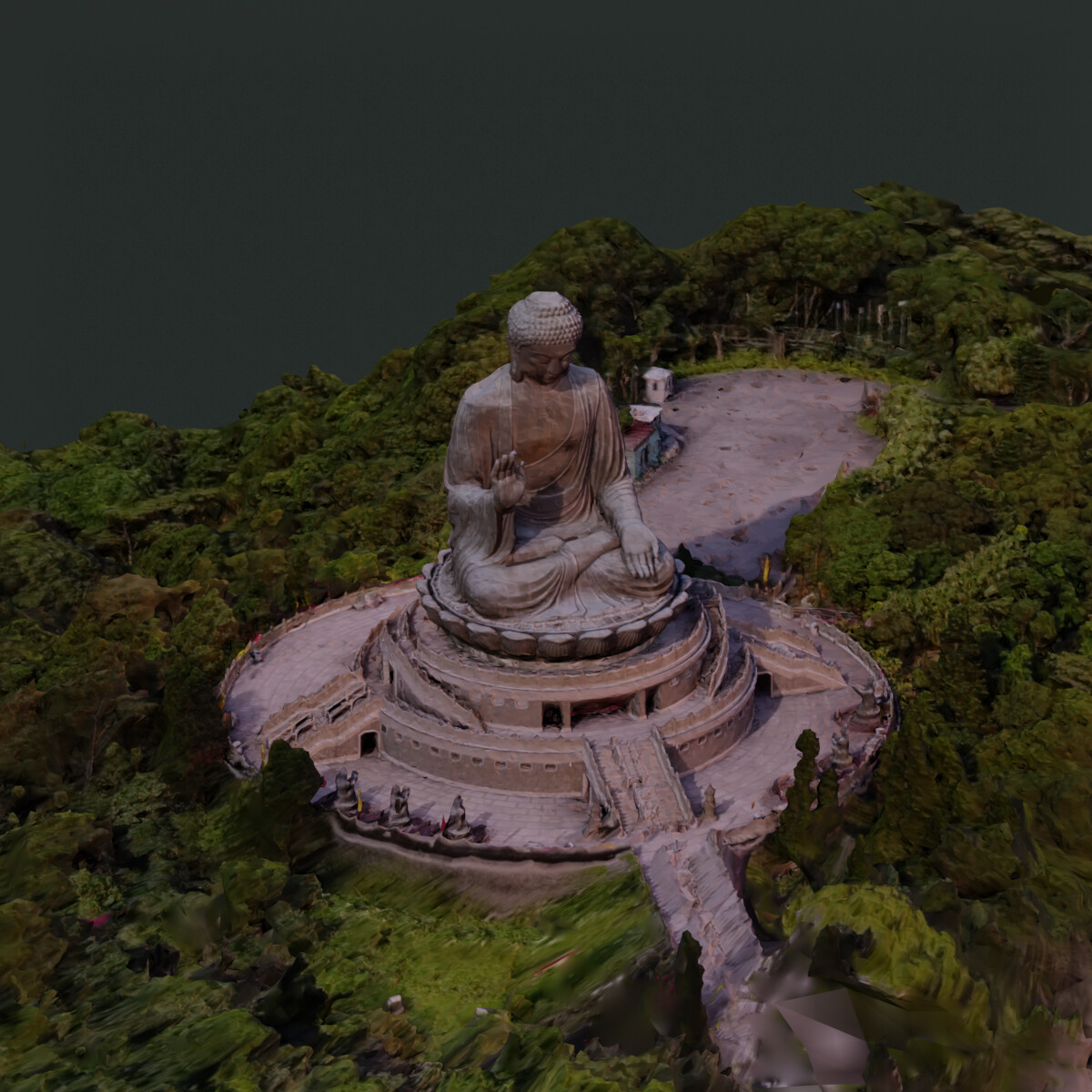 ArtStation - BUDDHA STATUE LOW POLY GAME READY | Game Assets