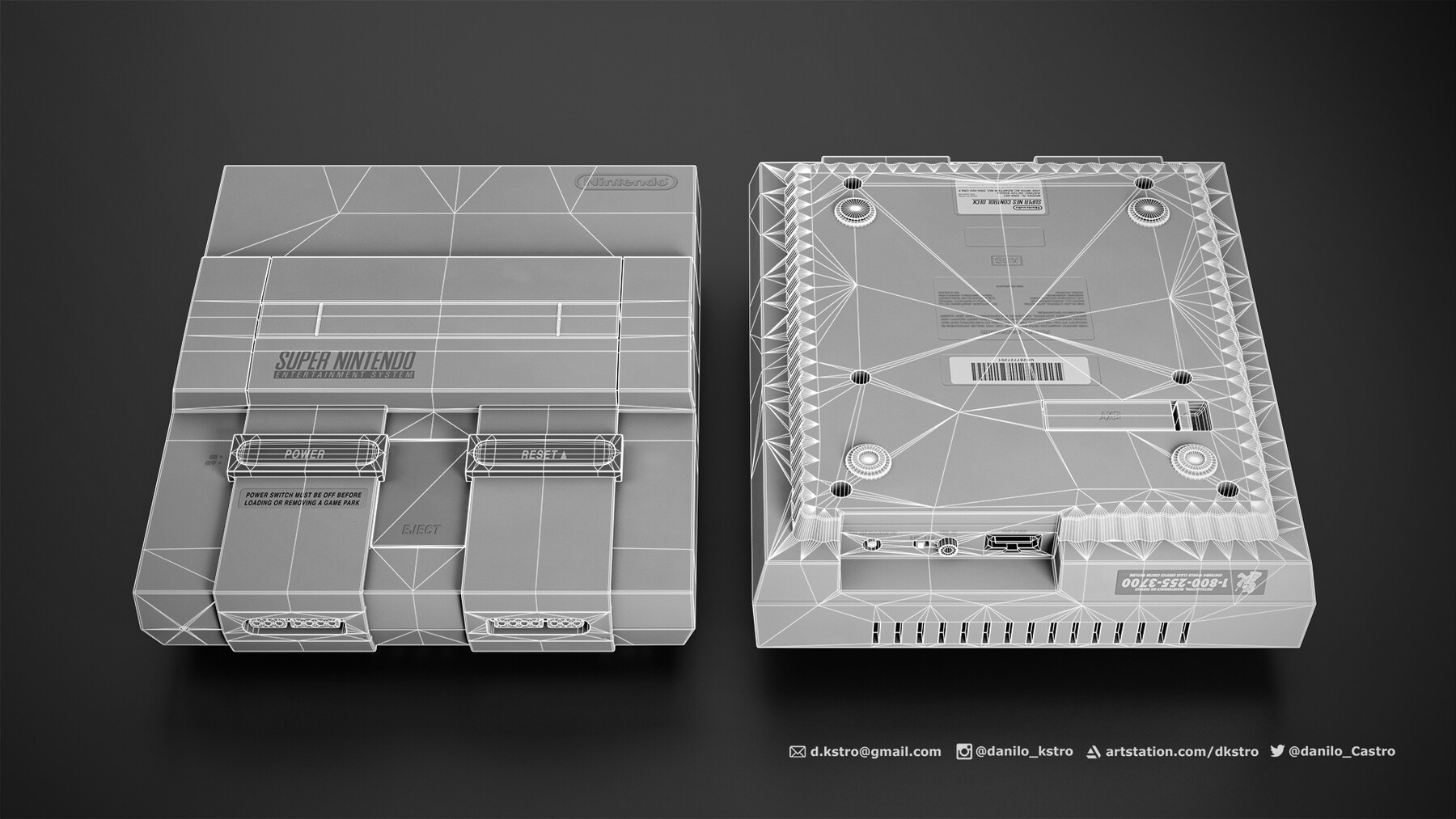 ArtStation - Super Nintendo Console | Lowpoly | 4k Textures | Game Assets