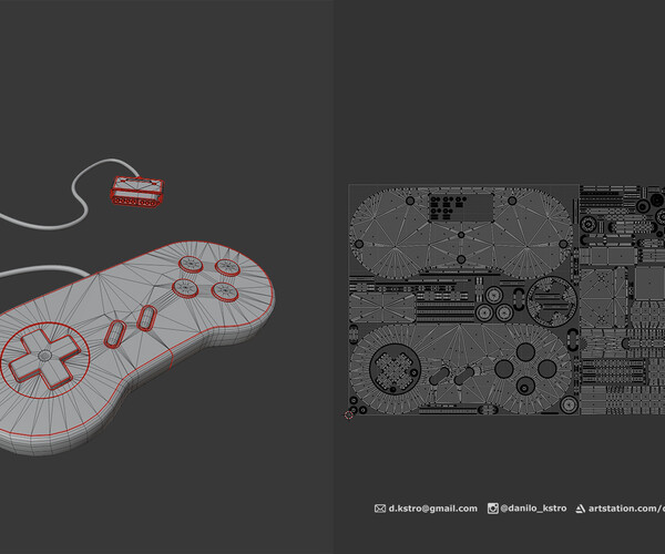 ArtStation - Super Nintendo Console | Lowpoly | 4k Textures | Game Assets