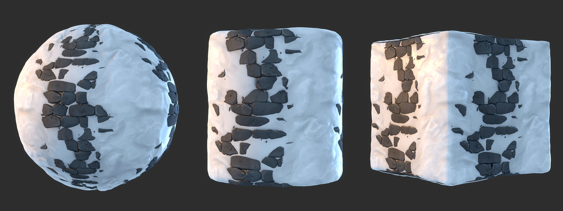 Artstation Stylized Snow Path Substance 3d Designer Game Assets