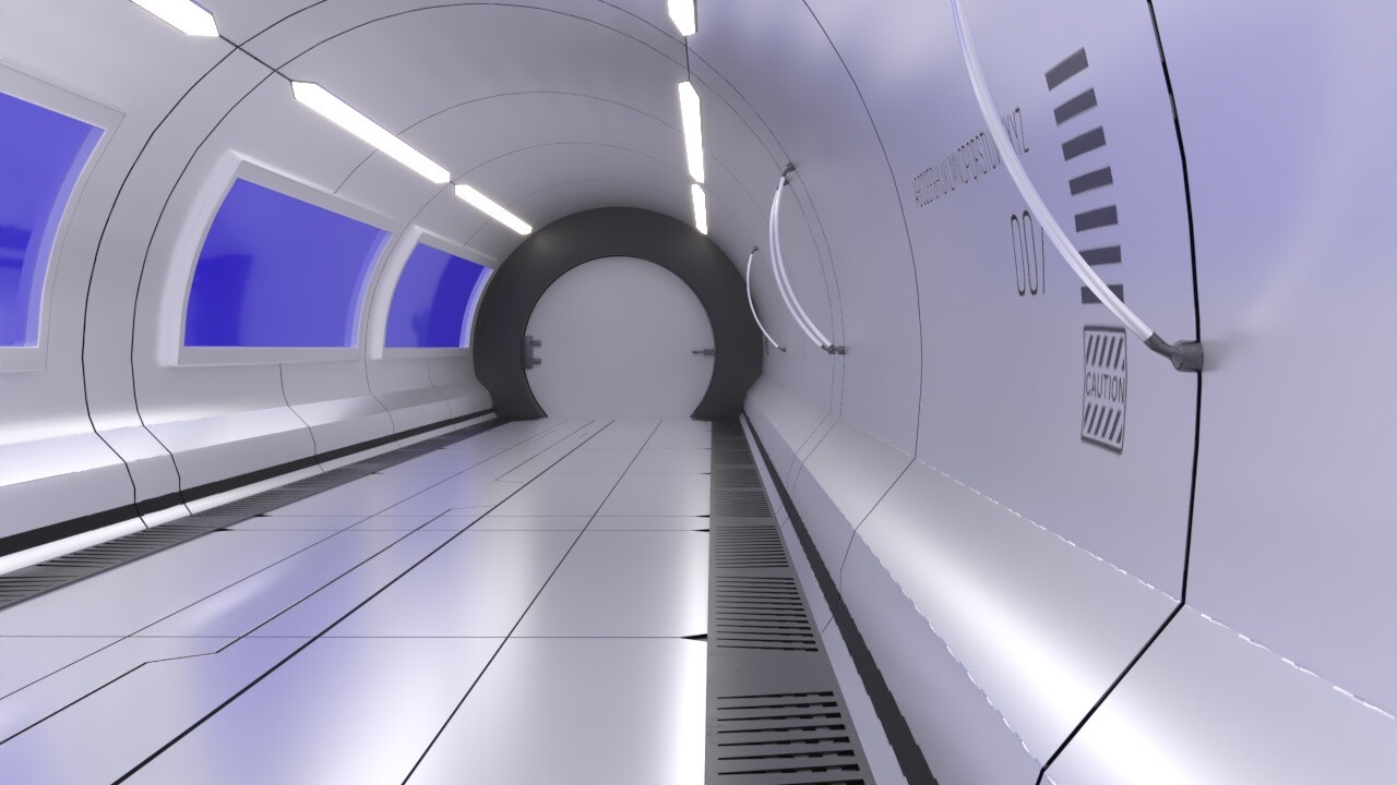 ArtStation - Sci-Fi TUNNEL | Game Assets