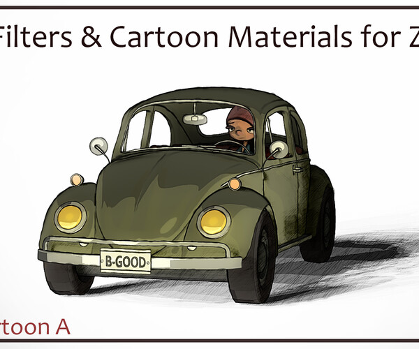 ArtStation - BPR Filter & Cartoon Materials for Zbrush | Resources