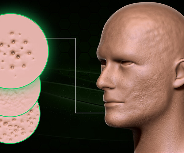 ArtStation - Hyper Realistic Skin Kit - Zbrush Brush + Alpha PSD V1 ...