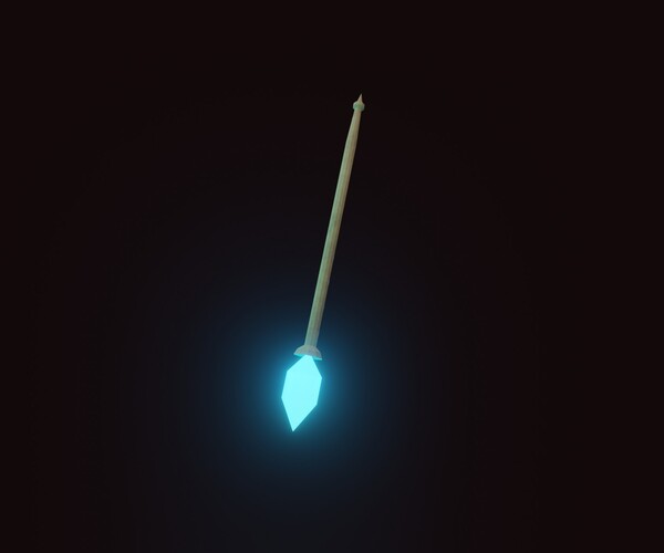 ArtStation - Stylized Mage Staff 3D Model | Game Assets