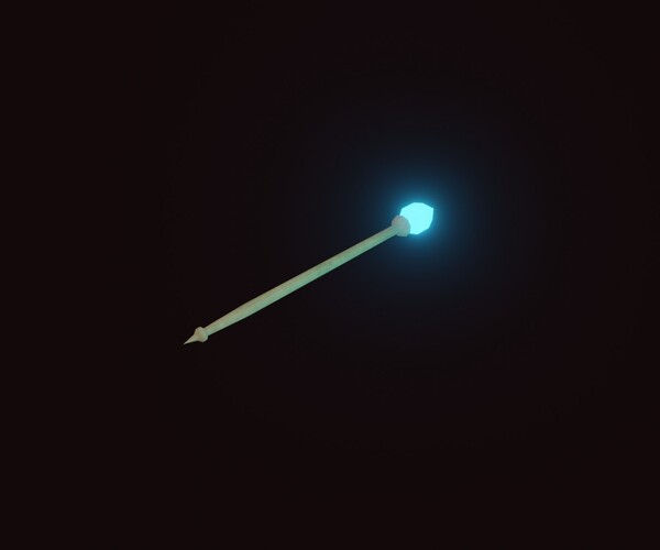 ArtStation - Stylized Mage Staff 3D Model | Game Assets