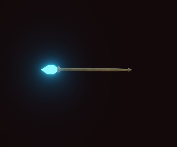ArtStation - Stylized Mage Staff 3D Model | Game Assets