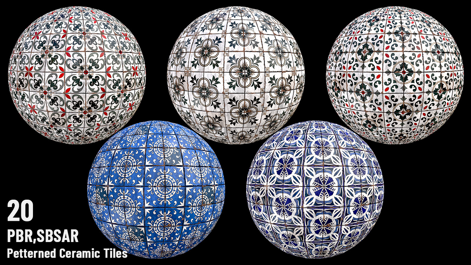 ArtStation - 20 Patterned Old Ceramic | Game Assets