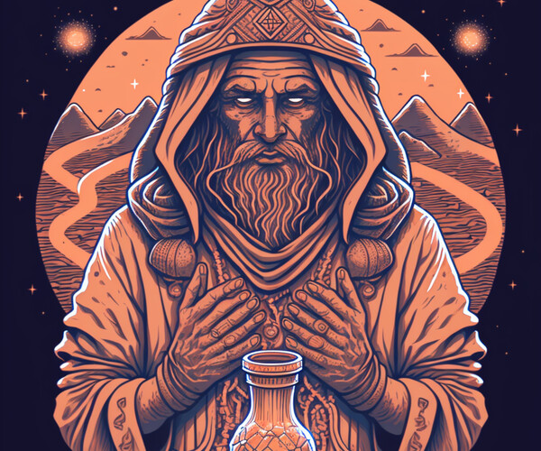 ArtStation - Magicien sage du desert | Artworks