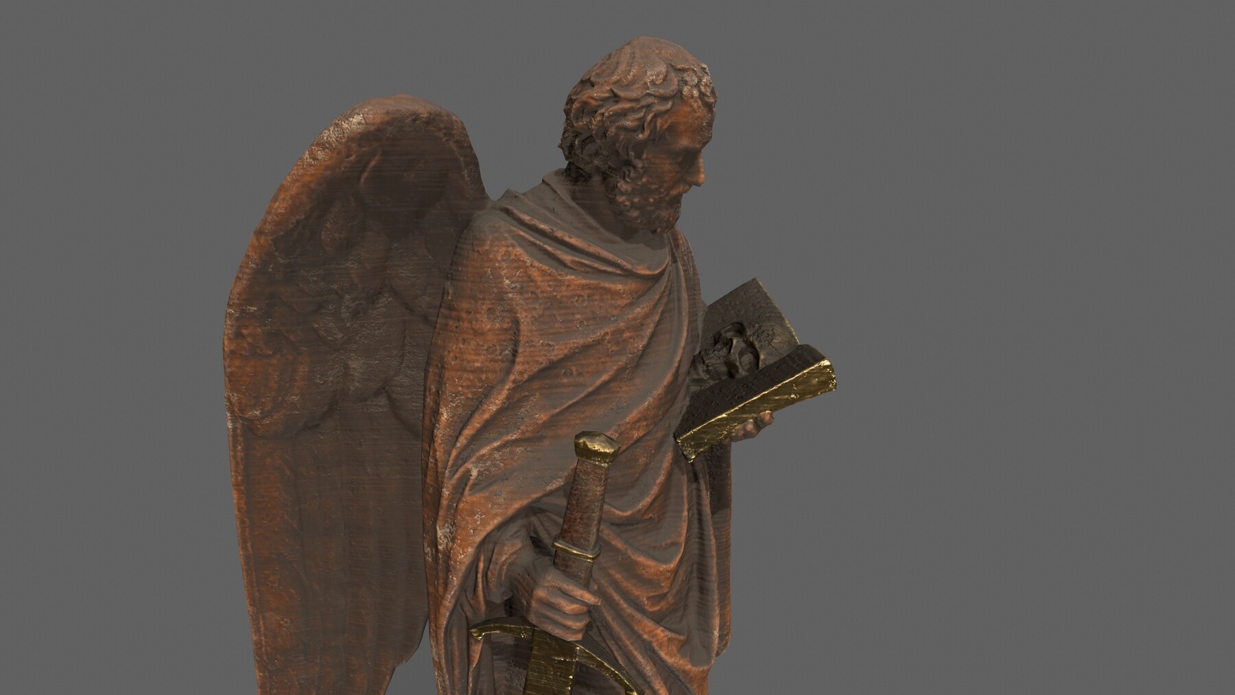 ArtStation - Old Man Statue | Game Assets