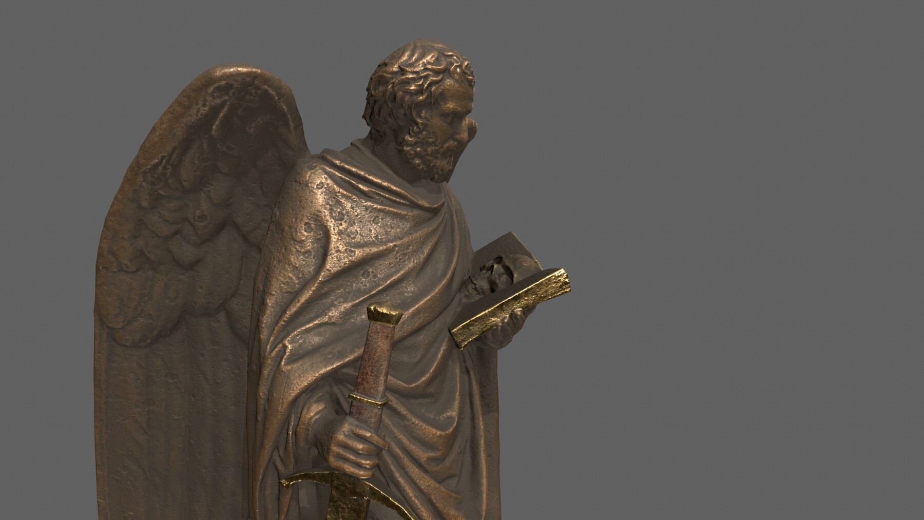 ArtStation - Old Man Statue | Game Assets