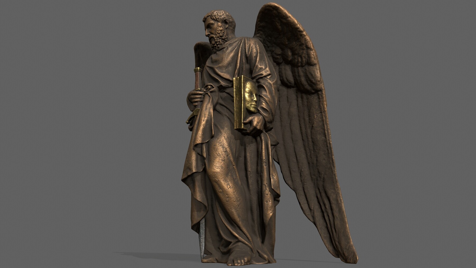 ArtStation - Old Man Statue | Game Assets