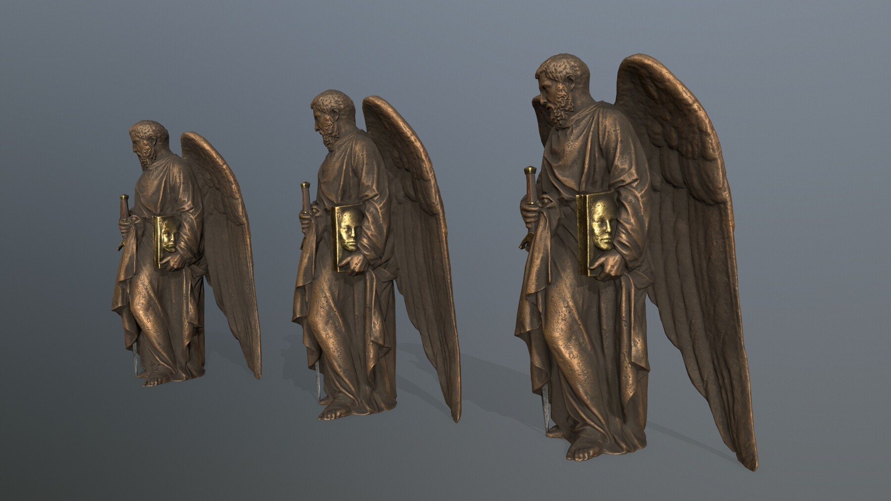 ArtStation - Old Man Statue | Game Assets