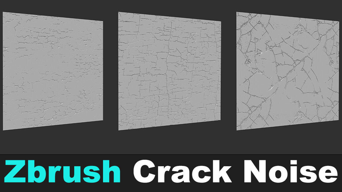 ArtStation - 24 Crack Noise for Zbrush | Brushes