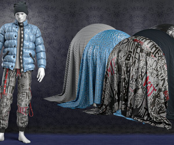 ArtStation - Puffer jacket No.1 : Substance Painter Project | Game Assets