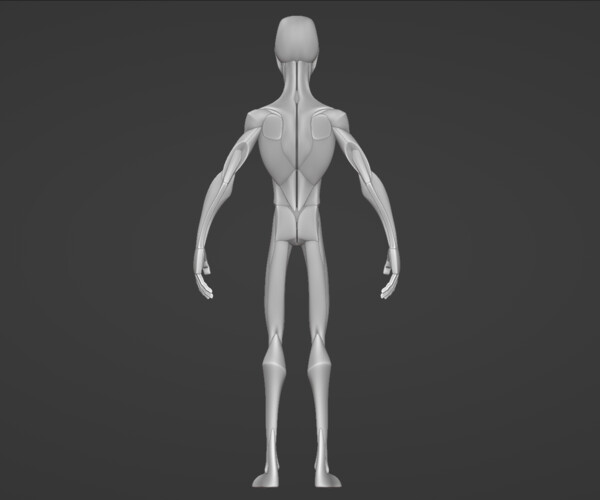 ArtStation - Stylized Thin Man Anatomy Blockout | Resources