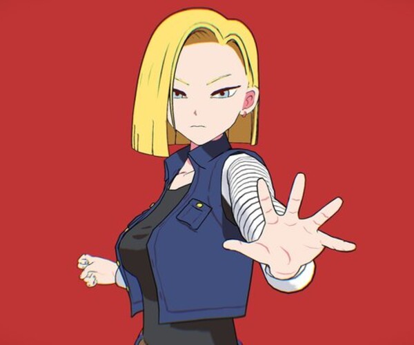 ArtStation - Android 18 | Game Assets