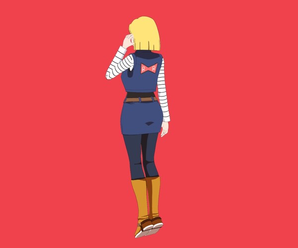 ArtStation - Android 18 | Game Assets