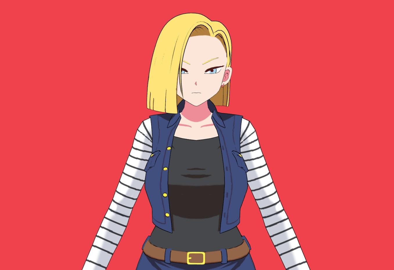 ArtStation - Android 18 | Game Assets