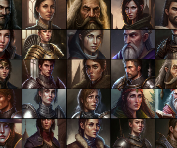 ArtStation - #50 RPG Characters Portrait Illustration | Game Assets