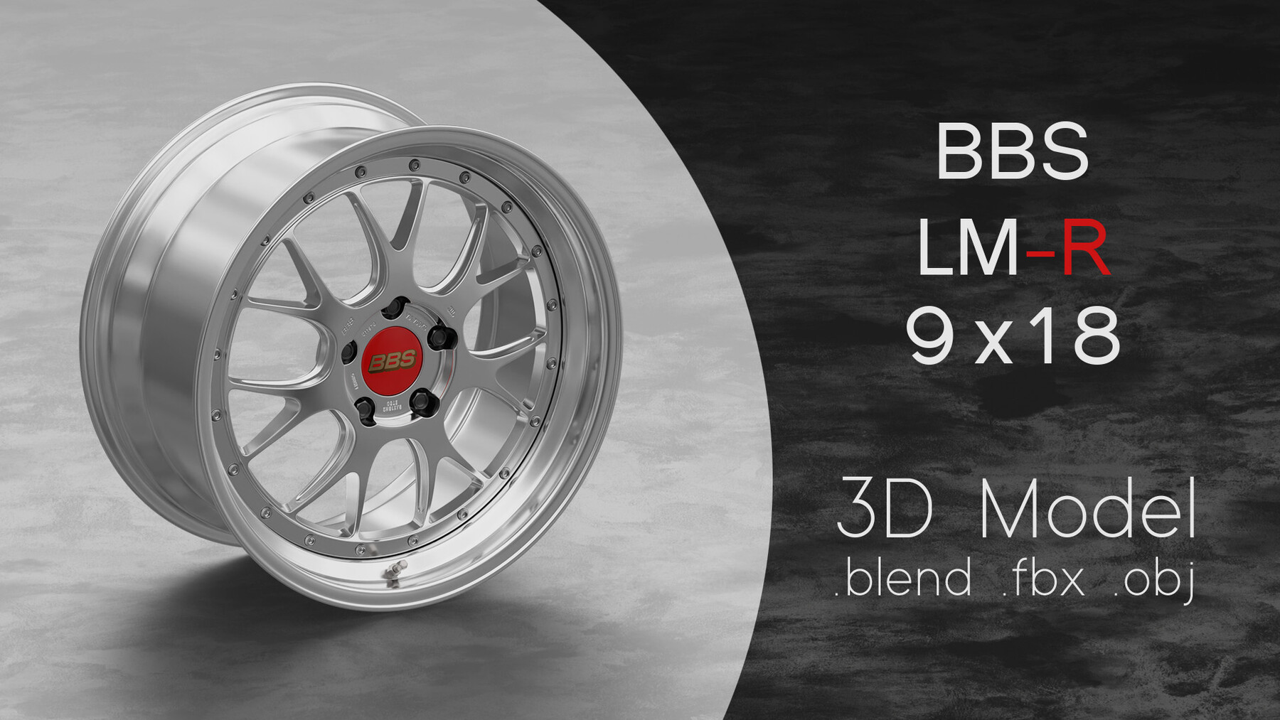 ArtStation - BBS LM-R Rim/Wheel 3D Model | Resources