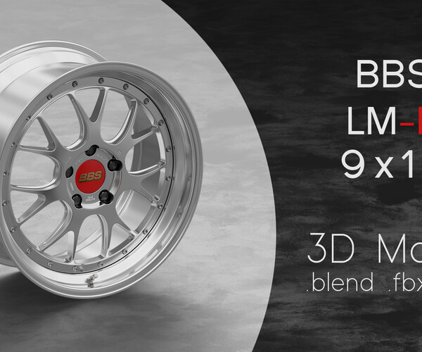 ArtStation - BBS LM-R Rim/Wheel 3D Model | Resources