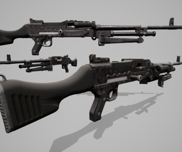 ArtStation - High Detail GPMG with extra skins | Game Assets
