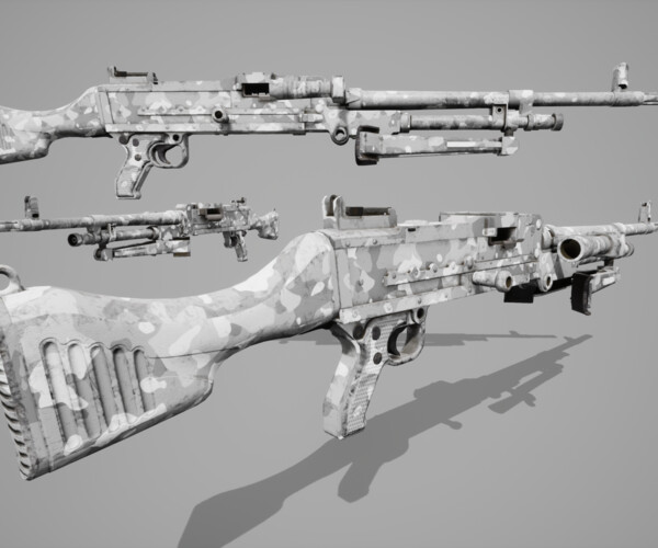 ArtStation - High Detail GPMG with extra skins | Game Assets