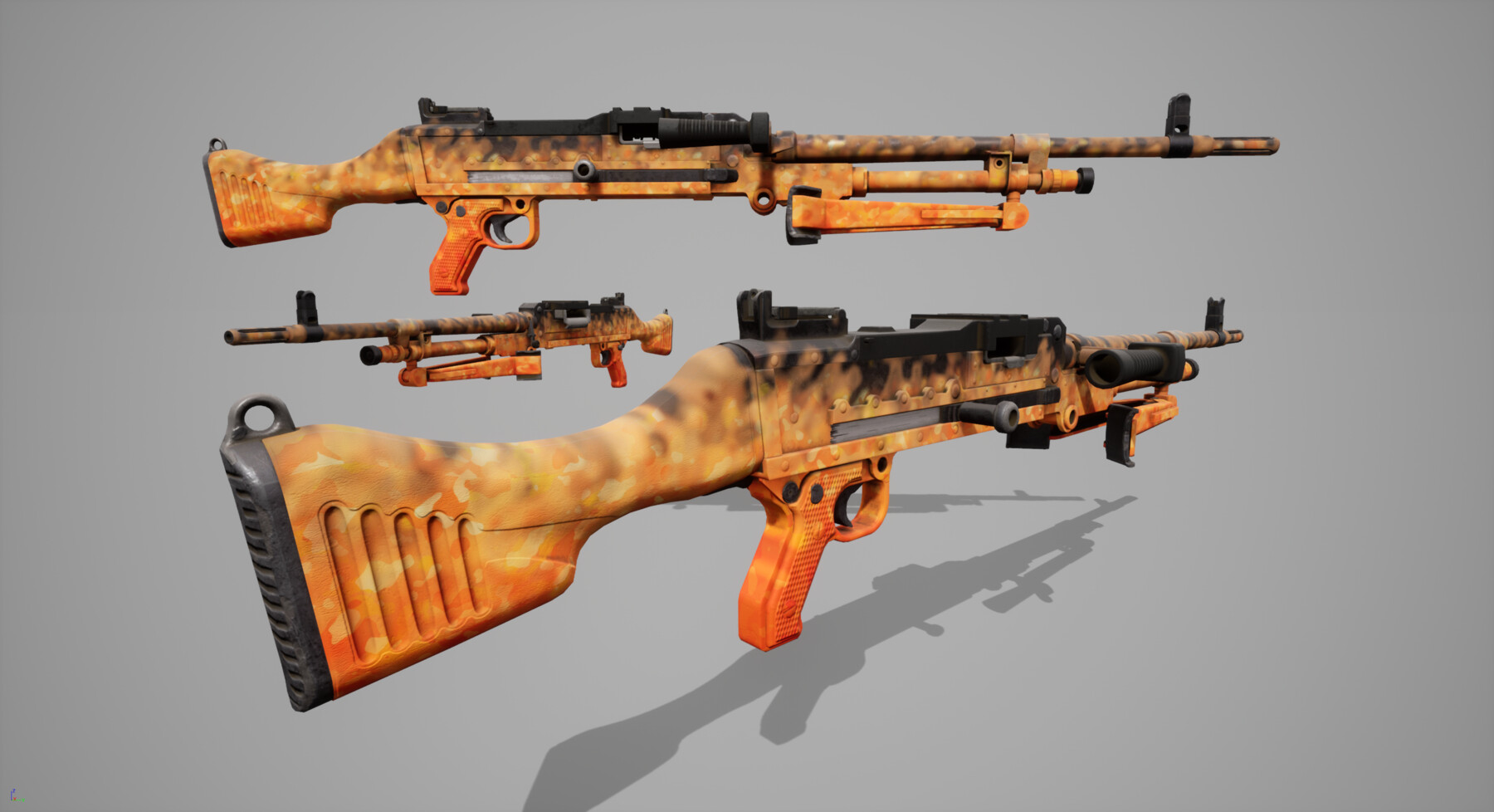 ArtStation - High Detail GPMG with extra skins | Game Assets