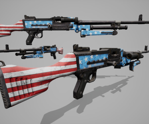 ArtStation - High Detail GPMG with extra skins | Game Assets