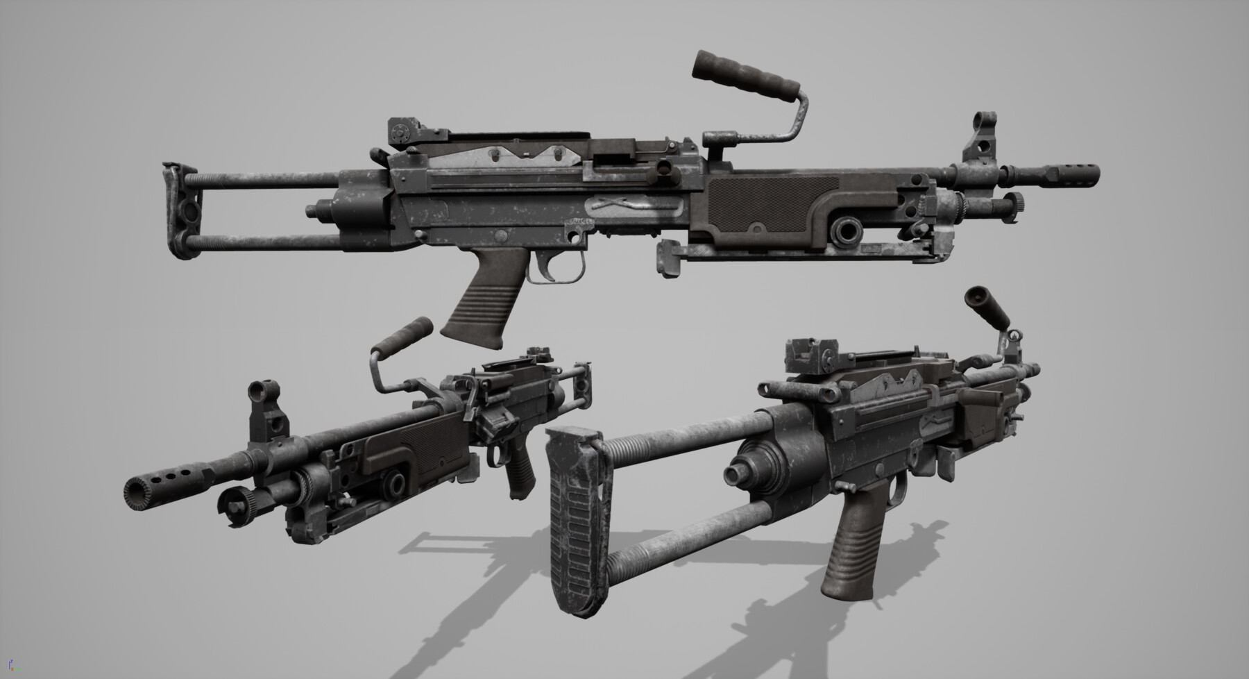 ArtStation - High Detail LMG with extra skins | Game Assets