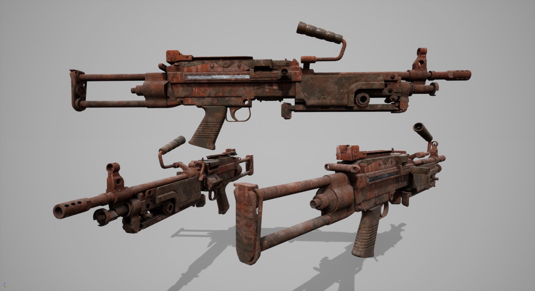 ArtStation - High Detail LMG with extra skins | Game Assets