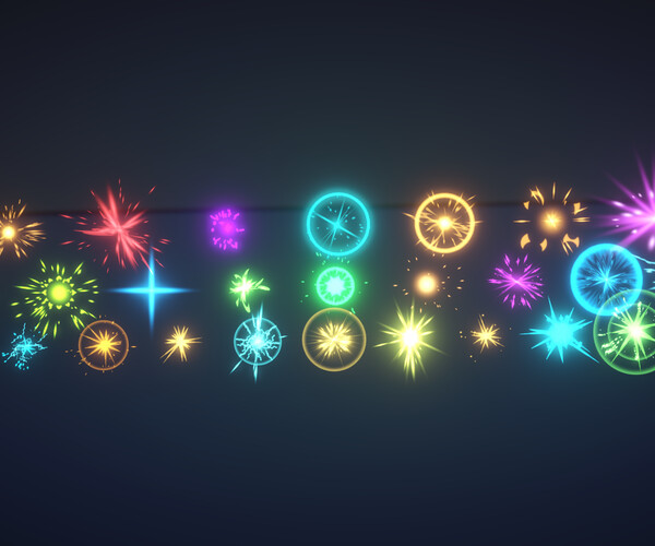 ArtStation - Stylized Hit Particles Effects | Game Assets