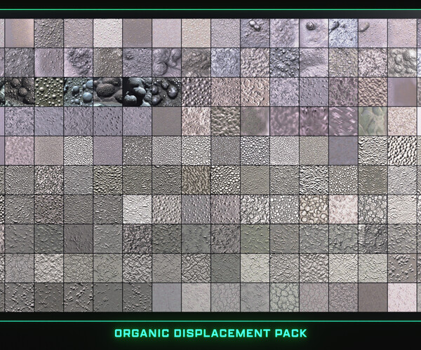ArtStation - 200 Organic Ai Displacement Map Pack | Resources
