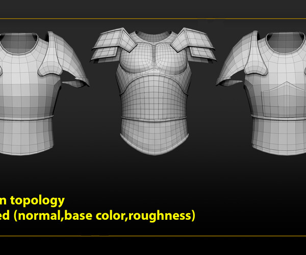 ArtStation - 3 MEDIEVAL ARMORS ( BASEMESH + TEXTURE + MAPS ) | Resources
