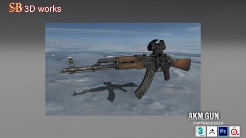 ArtStation - AKM Gun | Game Assets