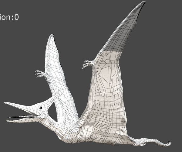 ArtStation - Pteranodon (Rigged) 3D model | Resources