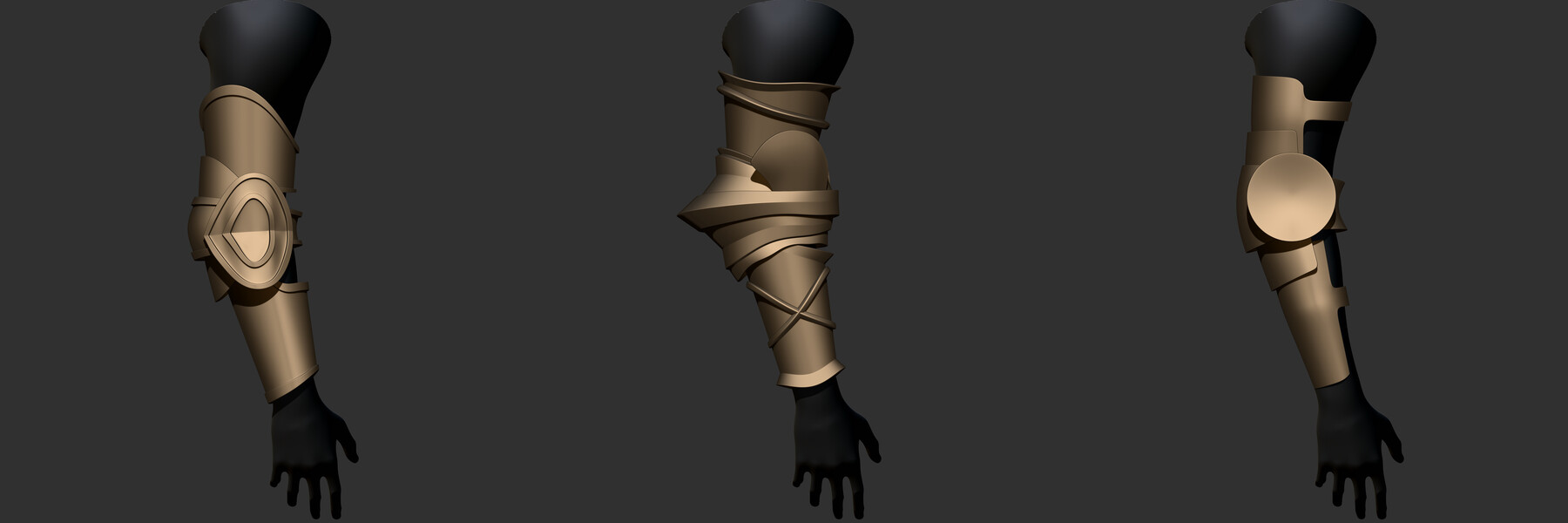 ArtStation - Vambrace Highpoly and Lowpoly (With UVs) Vol 2 | Resources