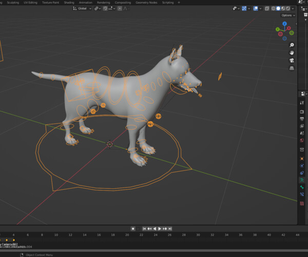 ArtStation - Fur Gray Wolf Rigged and Animated in Blender | Game Assets