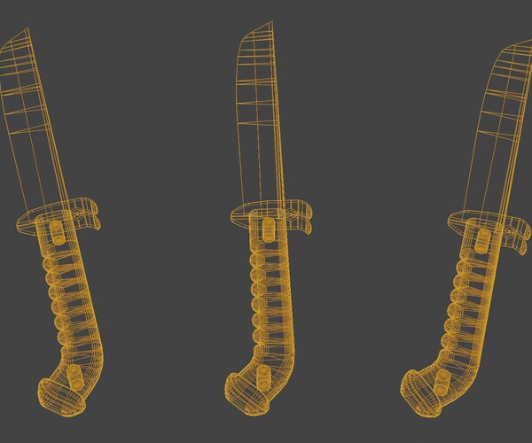 ArtStation - Dagger 3D Model Set | Game Assets