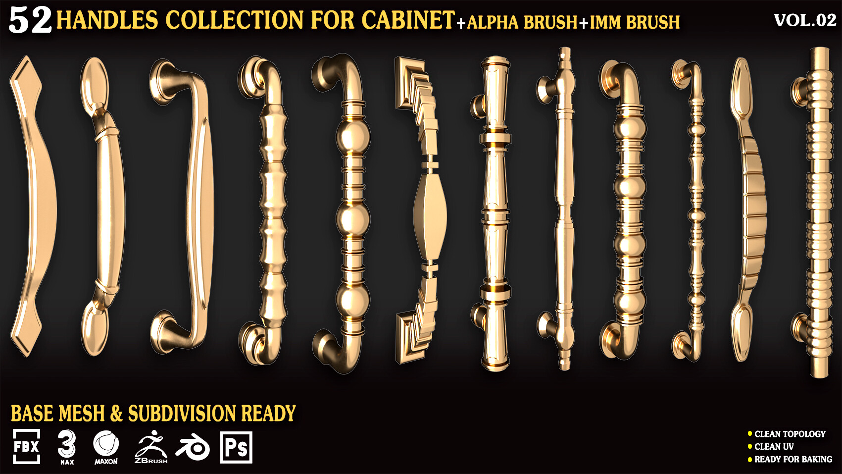 ArtStation - Handles_Collection_For_Cabinet_Vol_02 | Resources