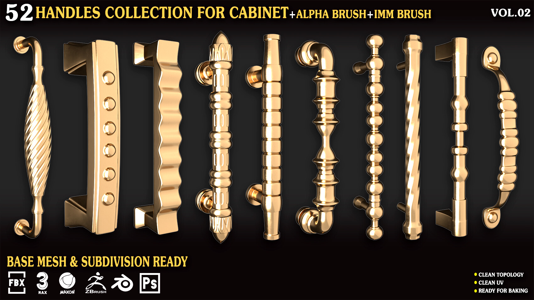 ArtStation - Handles_Collection_For_Cabinet_Vol_02 | Resources