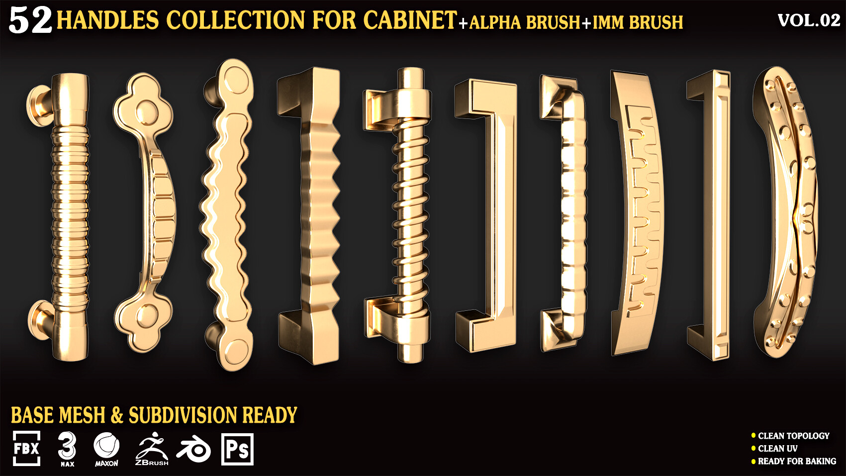 ArtStation - Handles_Collection_For_Cabinet_Vol_02 | Resources