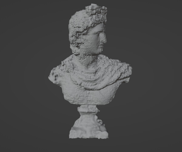 ArtStation - Damaged Ancient Bust Photoscan | Game Assets