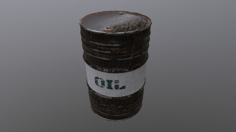 ArtStation - Oil Barrel | Game Assets
