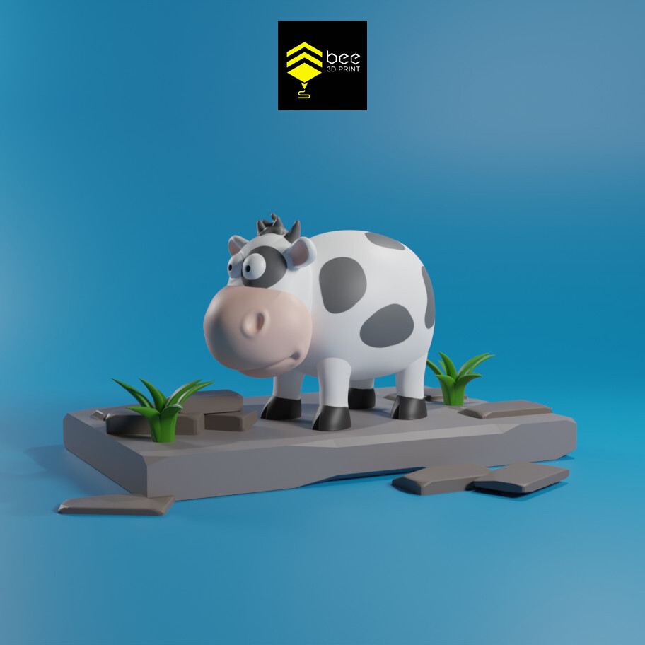 ArtStation - CUTE COW- READY FOR 3D PRINT | Resources